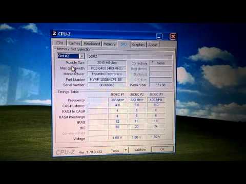 CPU-Z Core 2 Duo T5800