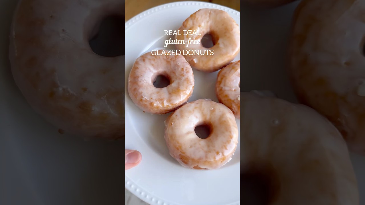 Perfect GF Fried Donuts! 🍩✨ Get the recipe in my new cookbook when you order—link in the comments!