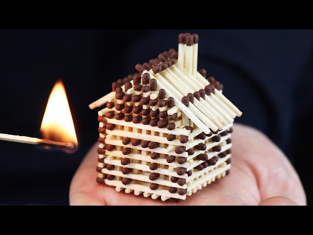Building a Matchstick House - The Awesomer