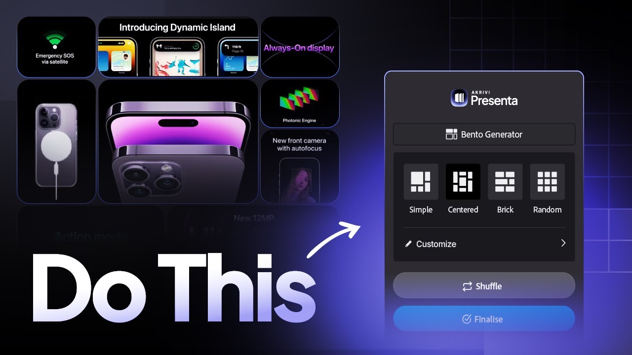 How to Create Apple Bento Grids using Bento Generator