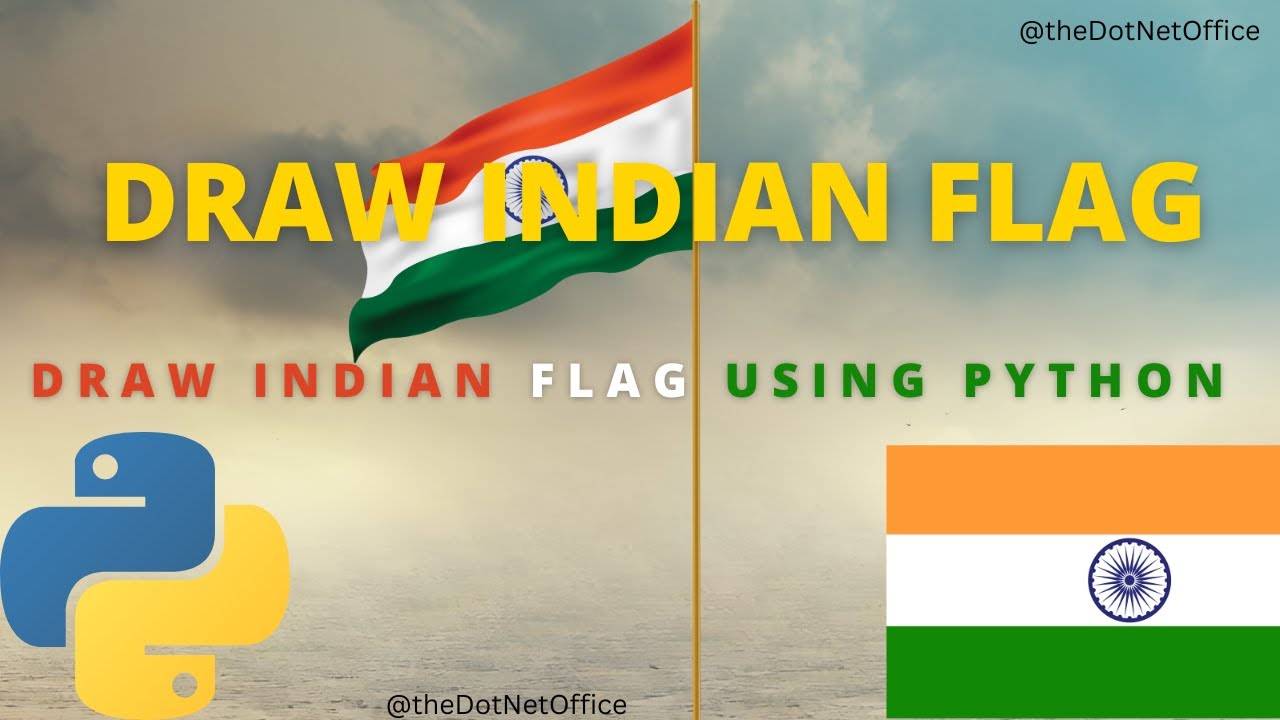 Draw Indian Flag using Python with Numpy and  Matplotlib python Library