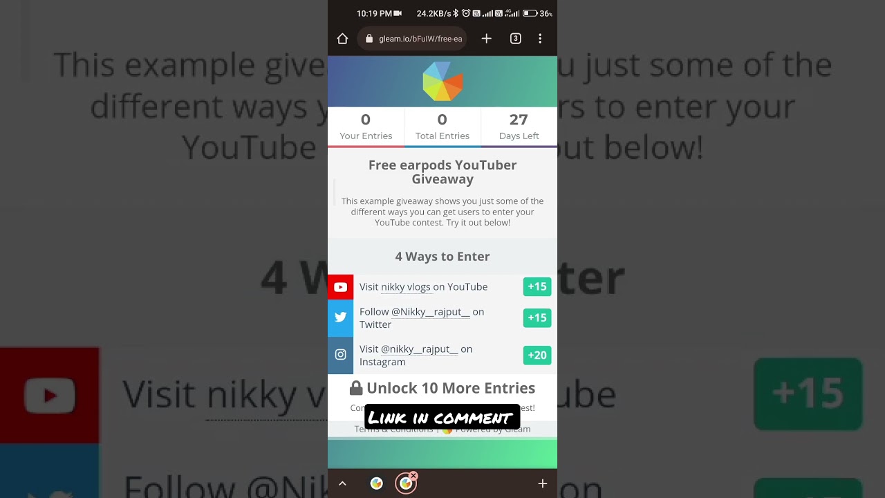 free earpods #earpods #giveaway #free #contest https://gleam.io/bFuIW/free-earpods-youtube-contest