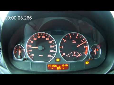 BMW E46 325i M54B25 acceleration 0 100