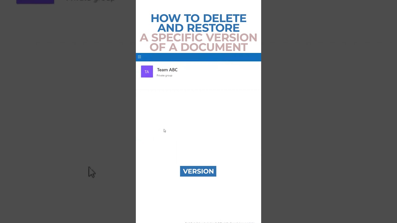 SharePoint Hacks: Effortlessly Delete Specific Document Versi...