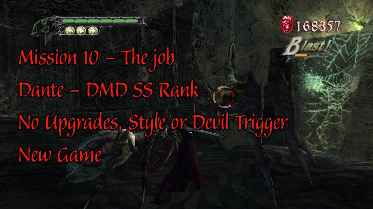 Devil May Cry 3: Special Edition - Dante - No Upgrades, Style or DT - DMD SS Rank clear Mission 10