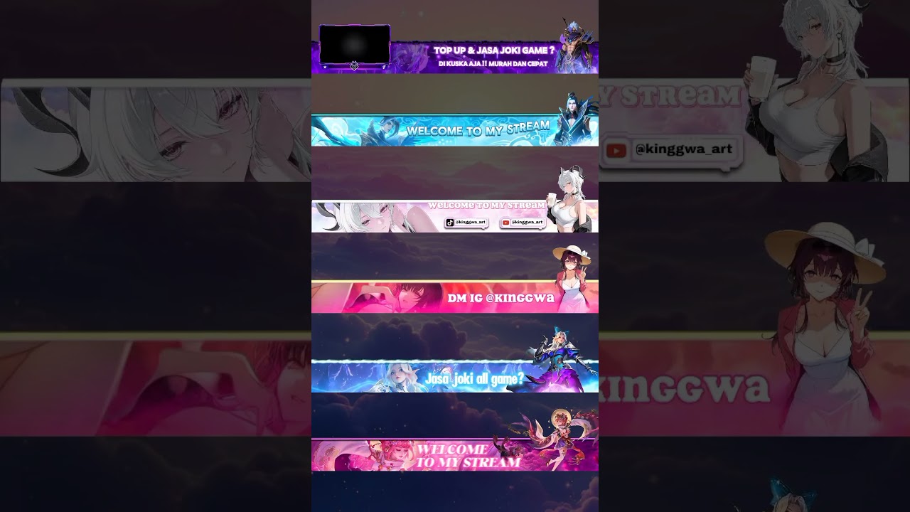 Stream Overlay For Android/IOS/PC | check link in bio for order!!