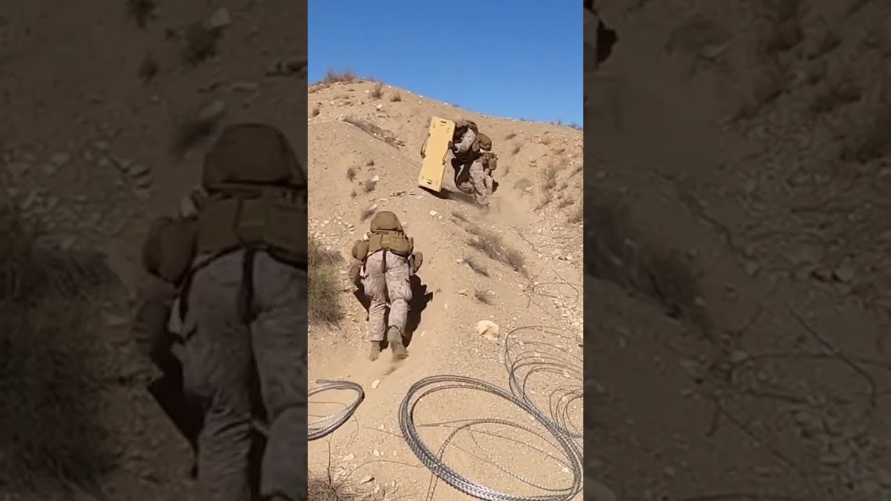 How Marines Get Past Razor Wire