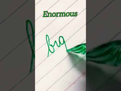 synonym of "enormous " #cursive #english #vocabulary