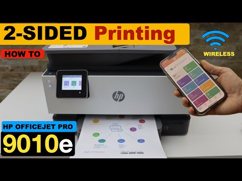 HP OfficeJet Pro 9010e Printing, 2-Sided Long Edge Printing.