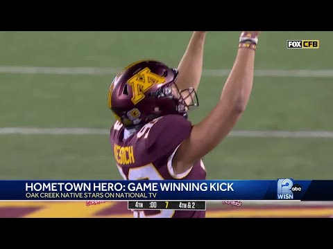 Oak Creek high school alum nails game-winning FG for Minnesota