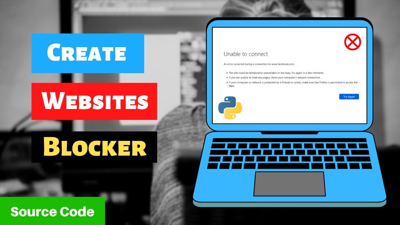 Create a Time Wasting Website Blocker using Python - Complete Tutorial | PySeek