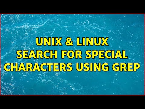Unix & Linux: Search for special characters using grep (3 Solutions!!)