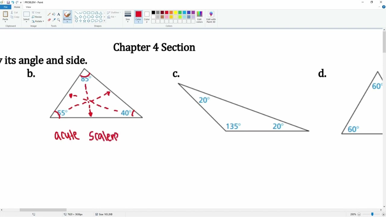 Chapter 4 #1 Classifying Triangles