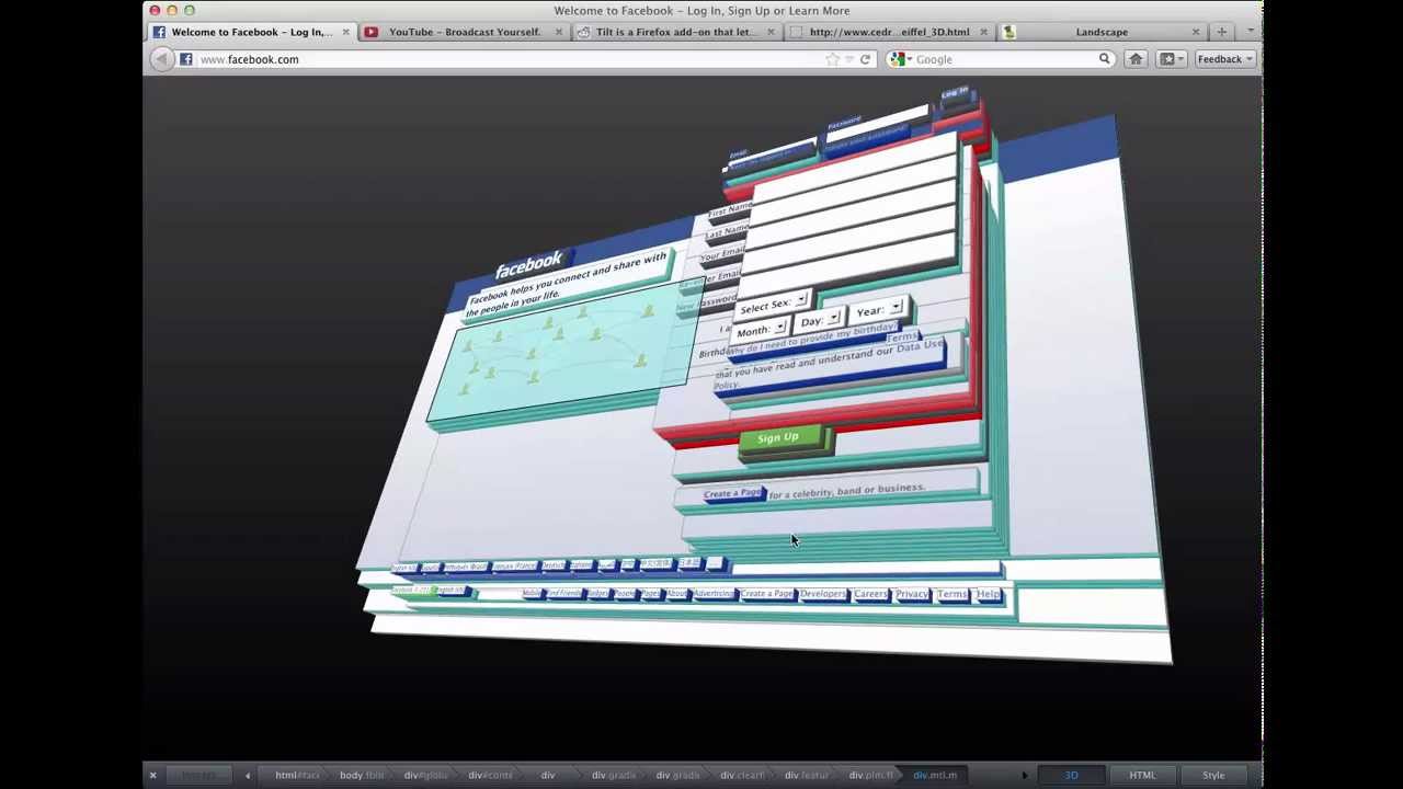 Firefox for Developers: Introducing Firefox 3D View