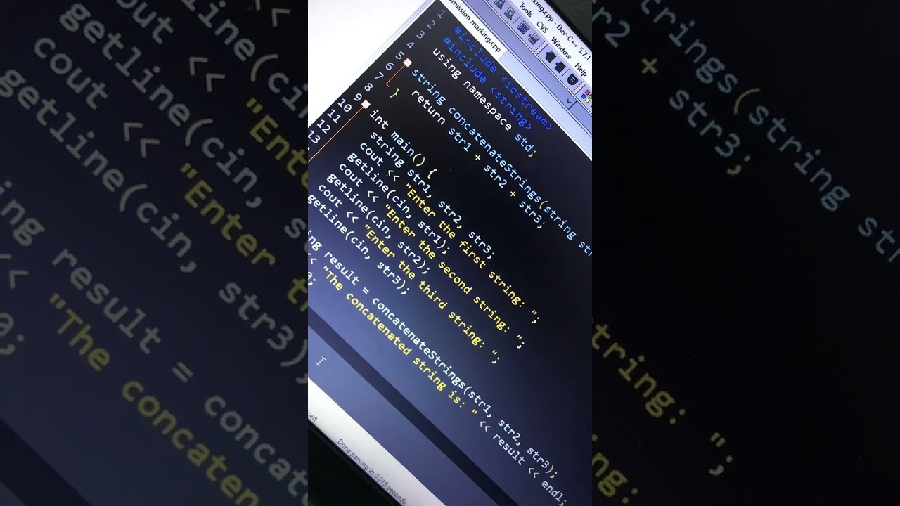 C++ strings #codinglife #codemasters #coders #codingninja #shortsfeeds #codelife #strings #python3