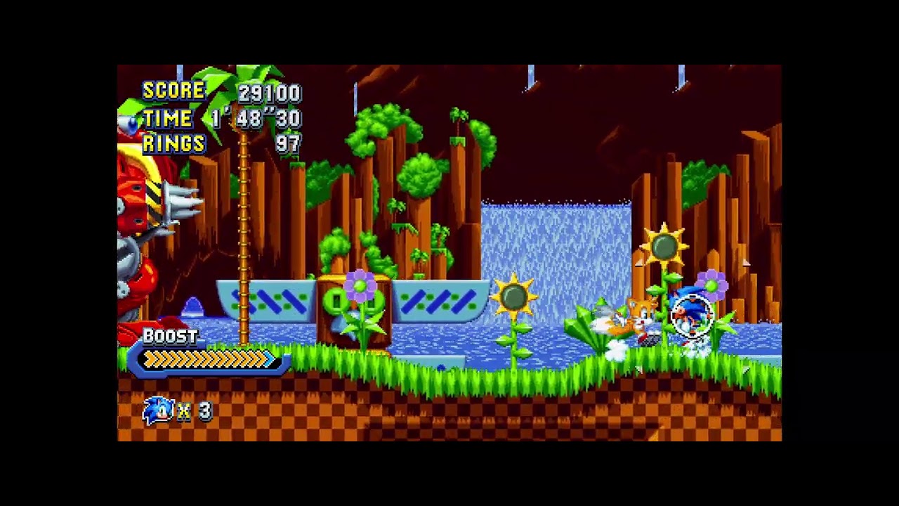 Sonic Mania wisp and boost modern sonic mod