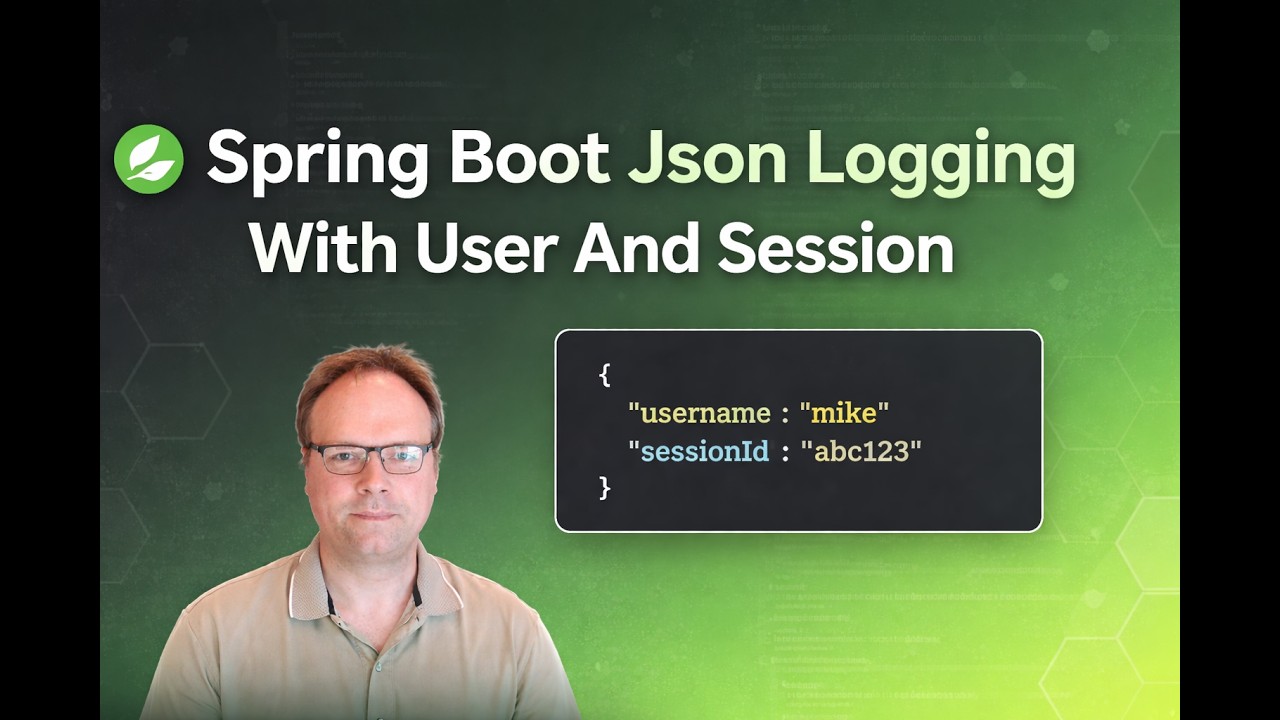 Spring Boot Json Logging With User And Session