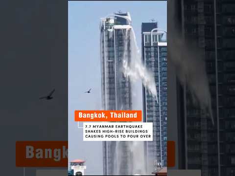 Earthquake Shakes Rooftop Pools in Bangkok Thailand