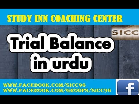 Trial balance in urdu