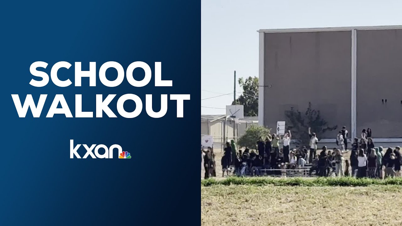 Bedichek Middle School students walk out over proposed school closure