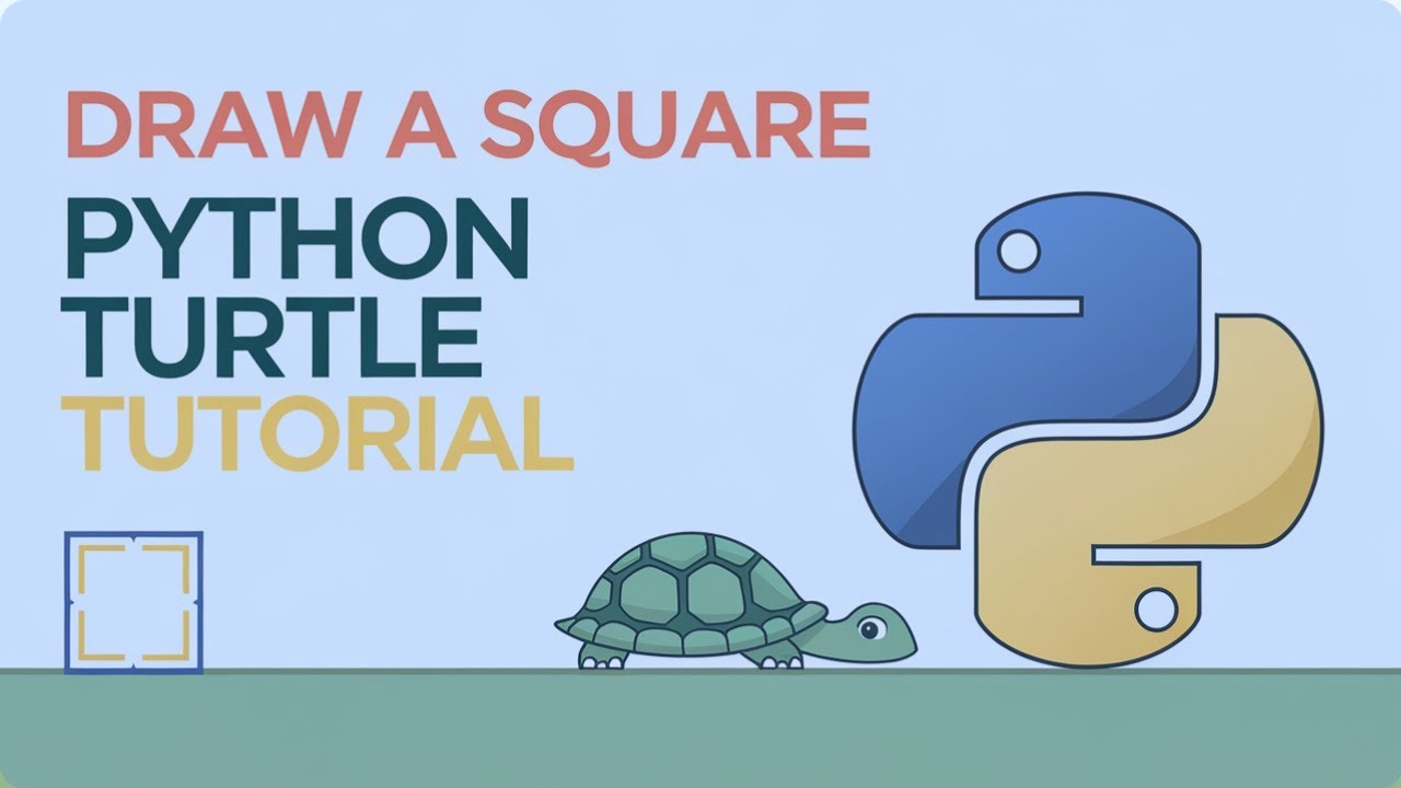 Drawing a Basic Square Using Turtle in Python – Beginner's Guide!