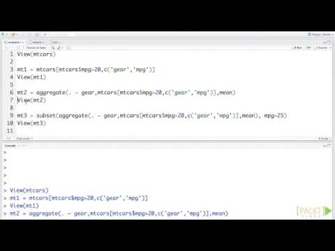 Learn Learning Data Mining with R Example – Using a Single Line of Code in R | packtpub com ...