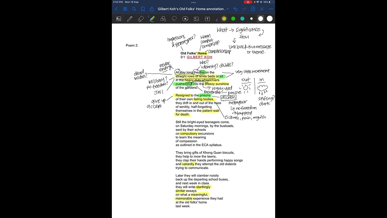 Exploring the Depths of Gilbert Koh's 'Old Folks' Home' | Galaxy.ai