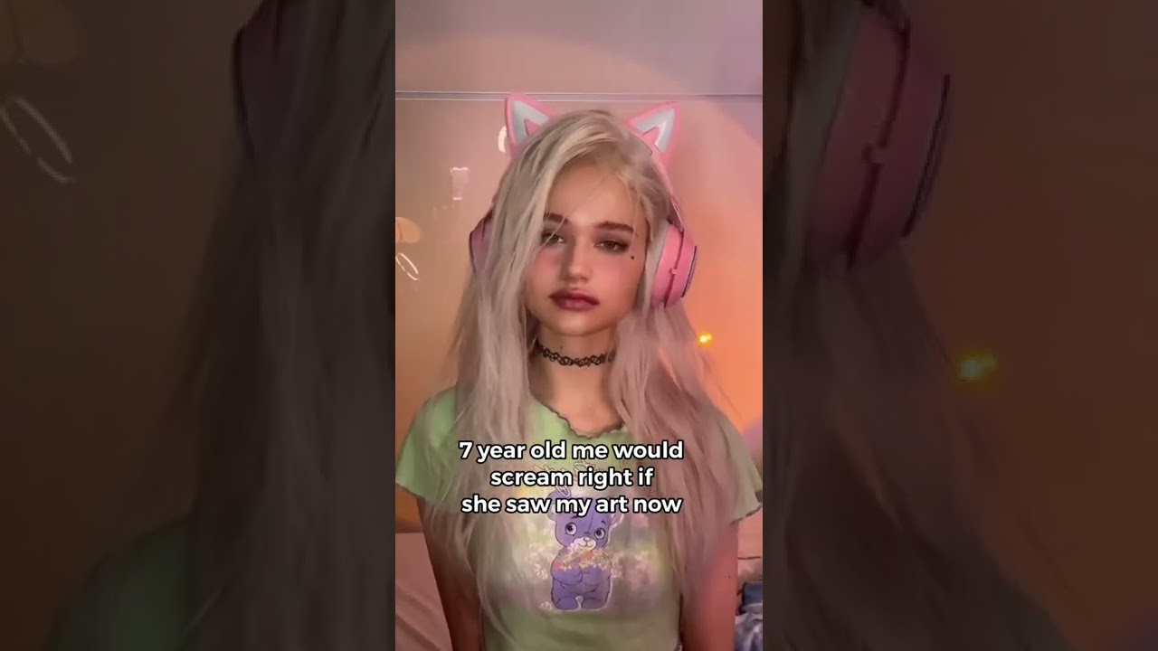 7 year old me would ✨SCREAM✨ if she saw my art now 😭👁👄👁 | JULIA GISELLA