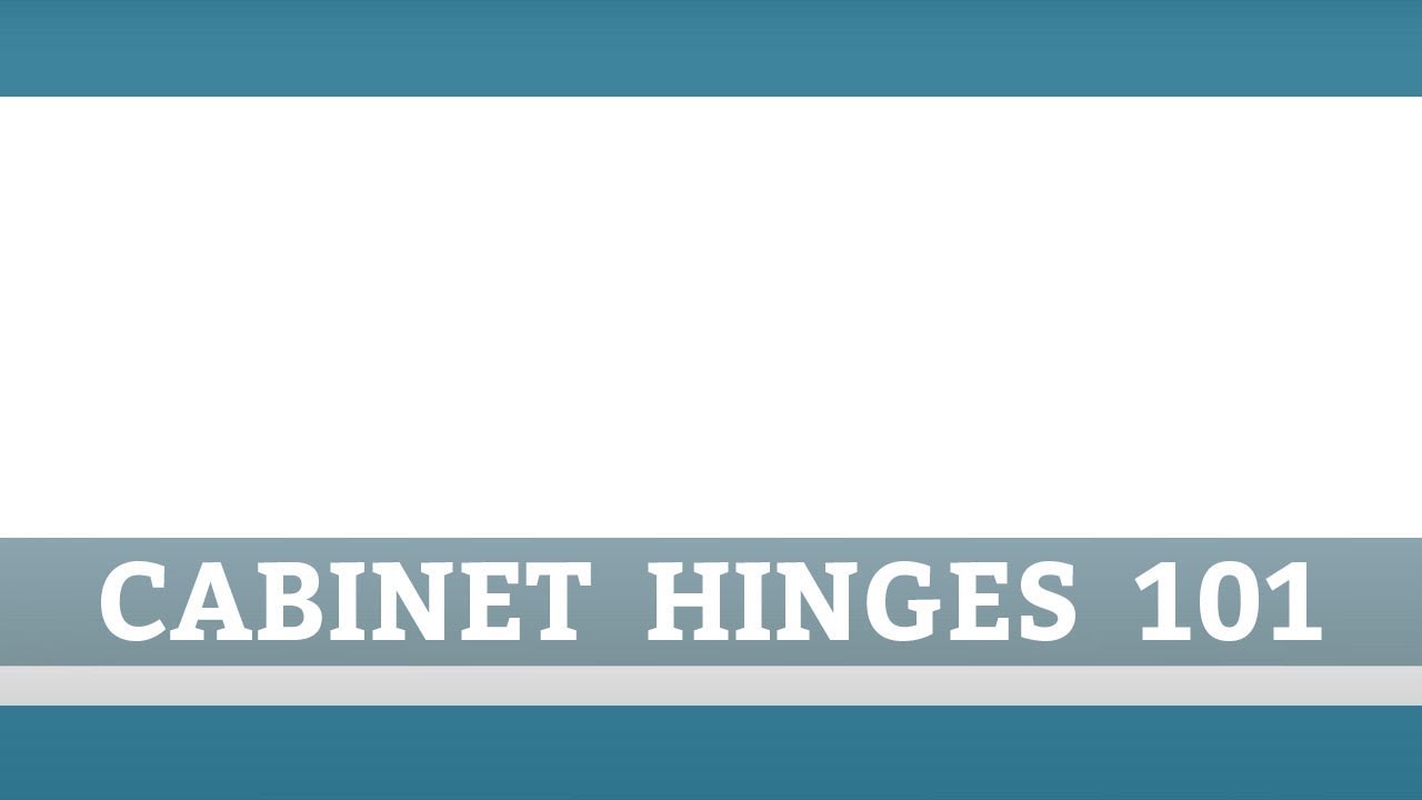 Choosing the Right Cabinet Hinge - Rockler Woodworking