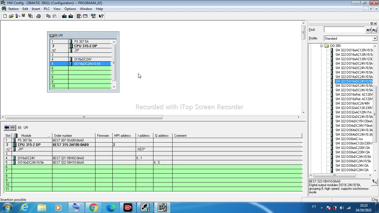 Rede Profibus SIMATIC S7 300