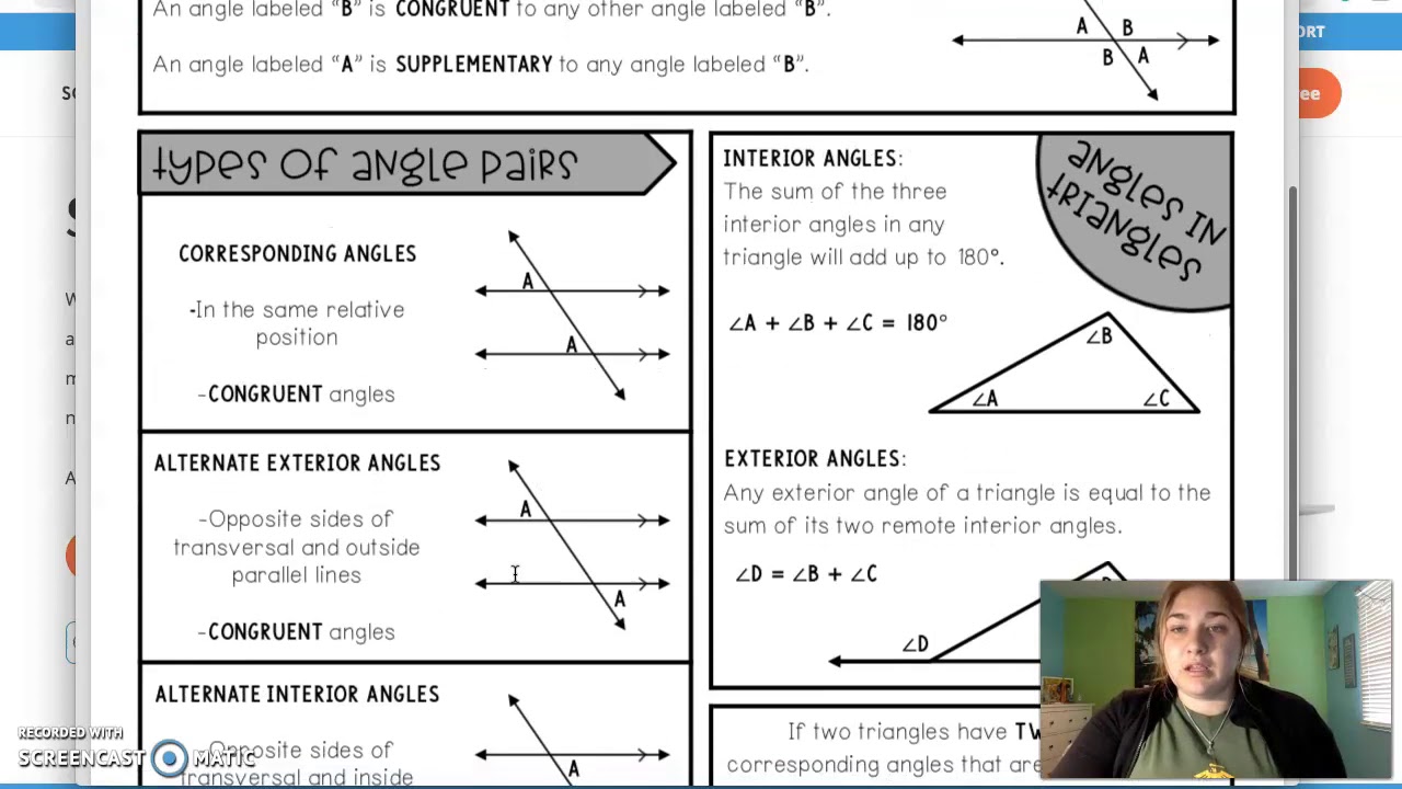 Angle cheat sheet video
