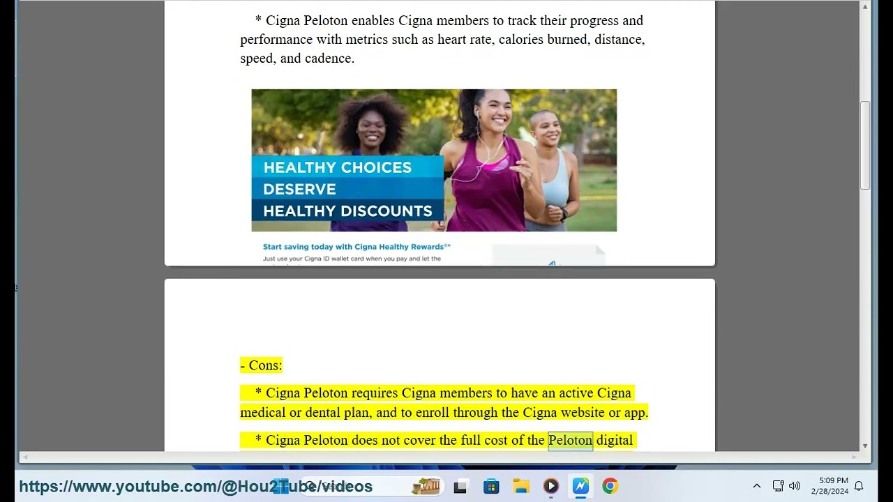 Cigna Peloton 101: cigna healthy rewards discount program?