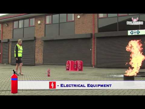 Fire Safety Training - How to use a DRY POWDER Fire Extinguisher