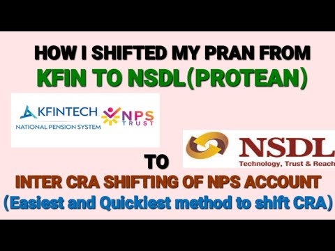 KFINTECH TO NPS NSDL PRAN SHIFTING | NPS CRA SHIFTING | EASIEST WAY TO SHIFT CRA.