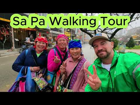 Sapa city Walking 4k in February 2025 Vietnam
