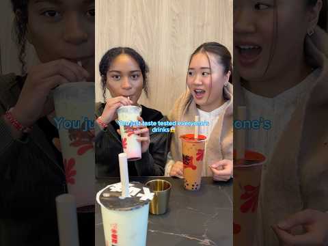 Sister steals everyoneโs boba๐ญ #couple #couplegoals #couplecomedy #foodie #foodies #funny #fun