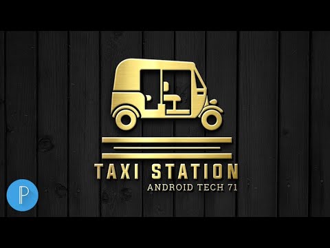 Taxi Station Logo Design || How To Make Logo Design in Pixellab
