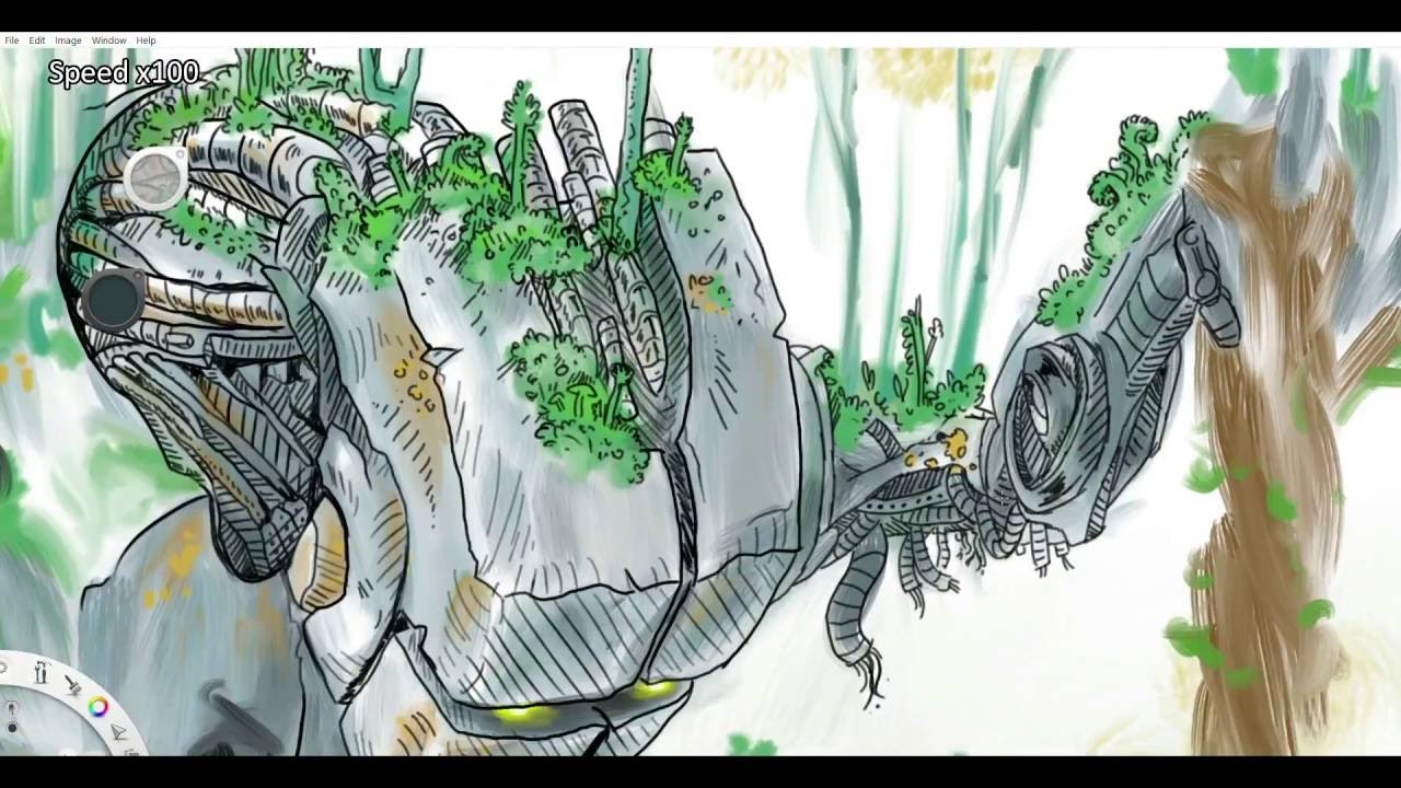 Robot Timelapse Drawing