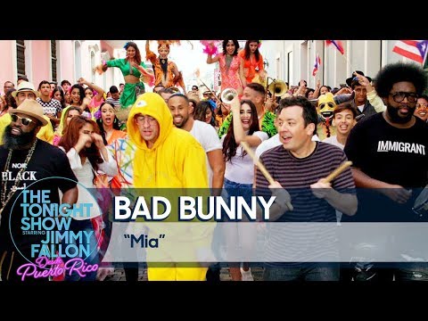 Bad Bunny and Jimmy Perform "MIA" on the Streets of Old San Juan