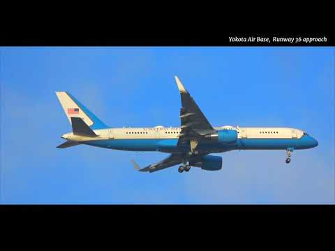 C-32A 98-0001 Secretary Blinken onboard. Yokota Air Base