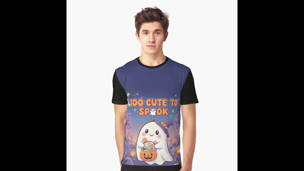 Too Cute To Spook 👻 | Adorable Kawaii Ghost Halloween Design | Cute Spooky Merch 2025