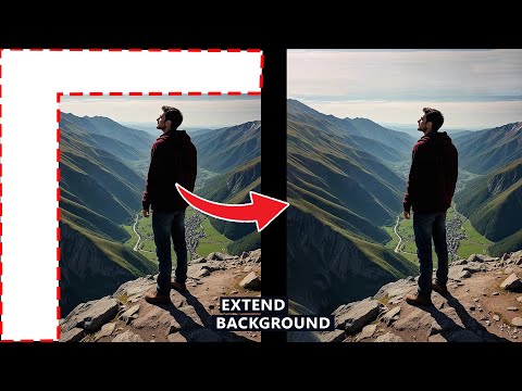 Extend Image Background in Adobe Photoshop Tutorial for beginners