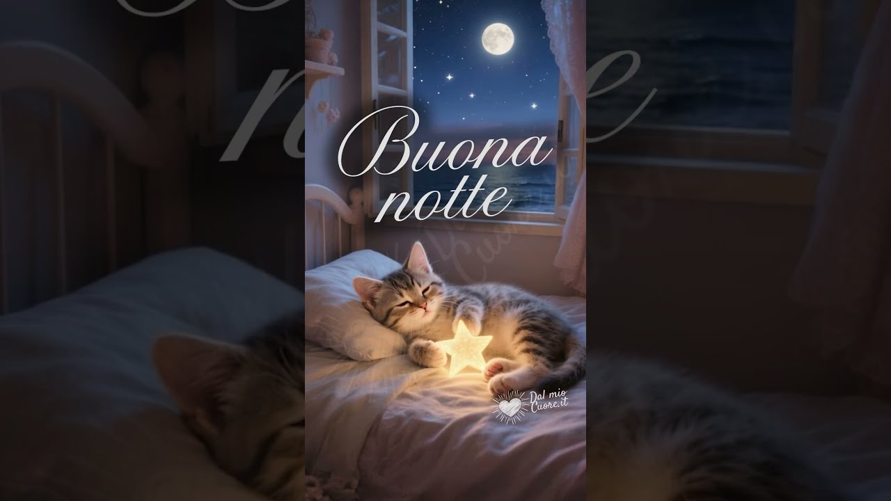 #buonanotte  #dalmiocuore #cat #cute #goodnight #love #star #stelle #sogni #dreams