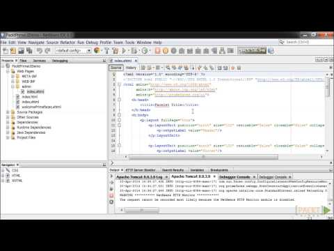 Learn Building an App UI with PrimeFaces Tutorial Creating the List Page | packtpub com - Mind ...