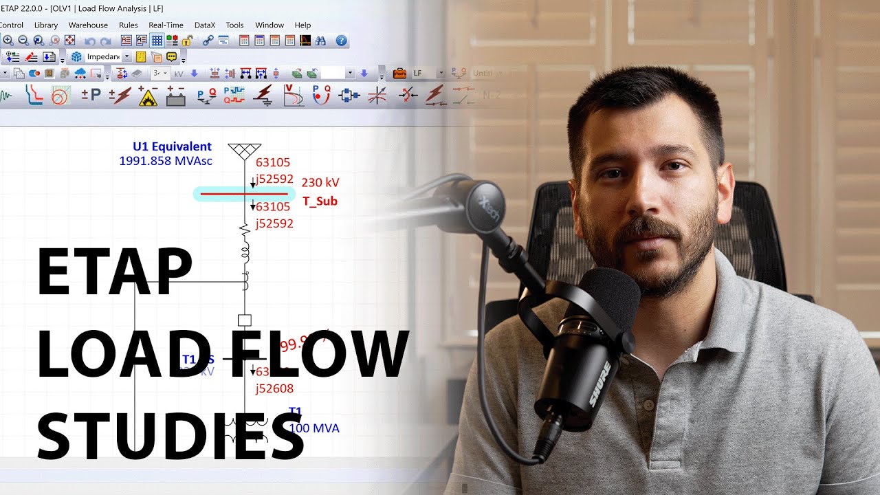 ETAP Software Tutorial | Performing Load Flow (Power Flow) Studies Using the ETAP Software