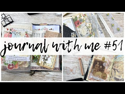JOURNAL WITH ME | 51 | Using #junkjournaljanuary Prompts | ms.paperlover | 2022