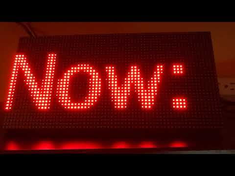 LED Matrix cactuspi weather display