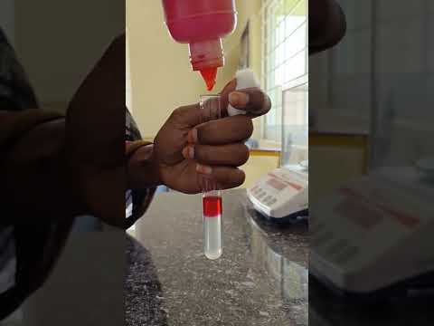 Methyl Red (MR) Test - Positive Reaction (Red colour formation)
