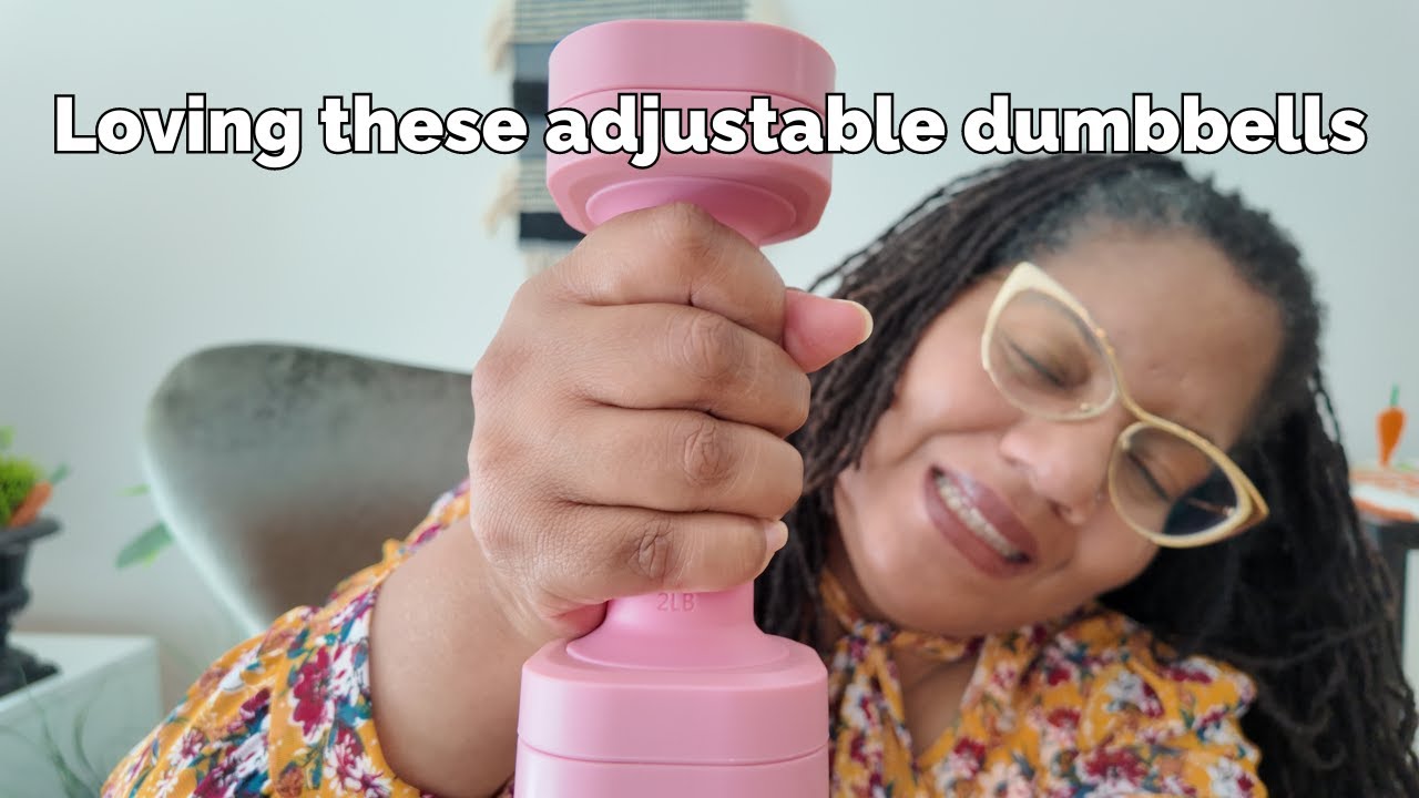 Look what I found! Adjustable Dumbbell and they are pink!