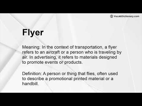 Flyer Meaning